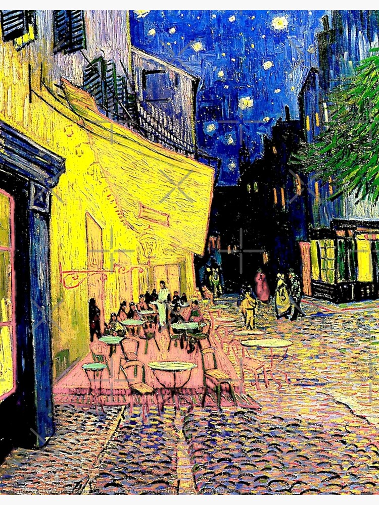 "Vincent van Gogh - Cafe Terrace at Night | The Cafe Terrace on the ...