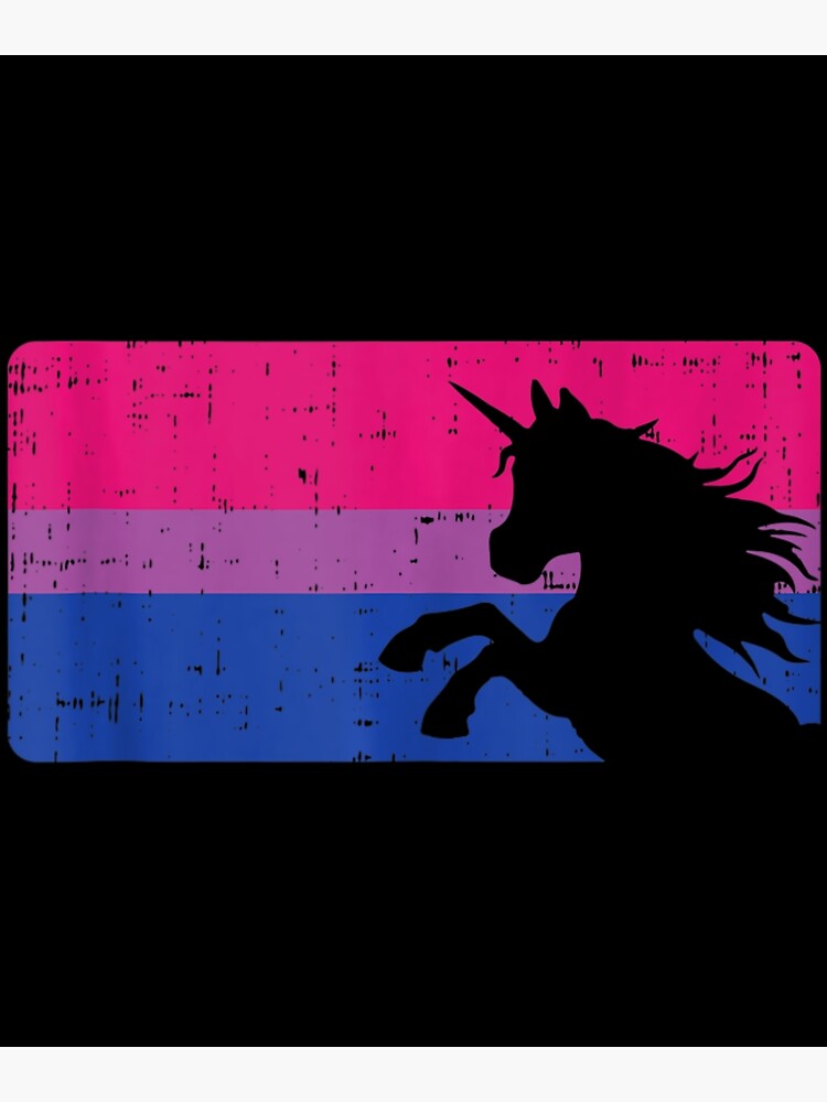 "Bisexual Pride Flag Unicorn Majestic Animal Bi Lgbtq" Poster for Sale ...