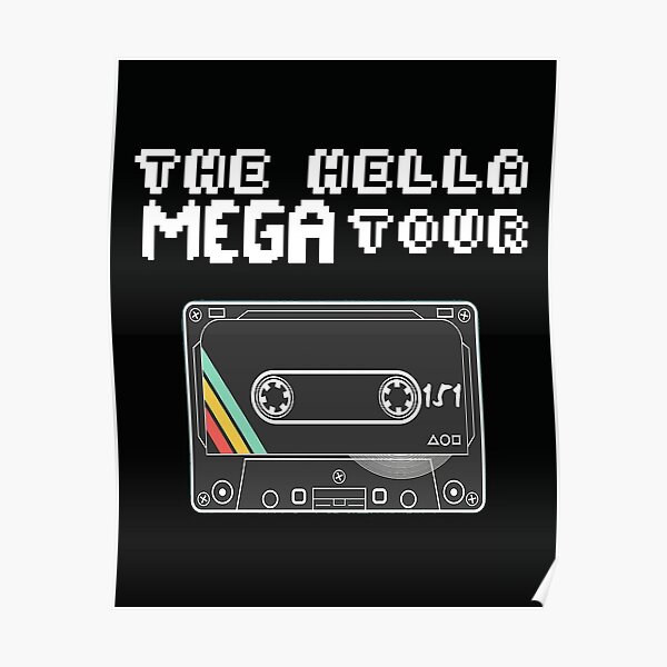 "The Hella Mega Tour Fanart" Poster for Sale by mrazlionstore | Redbubble