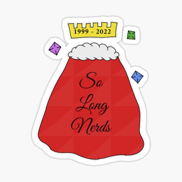 "So Long Nerds - RIP Technoblade" Sticker for Sale by MidnightCore ...