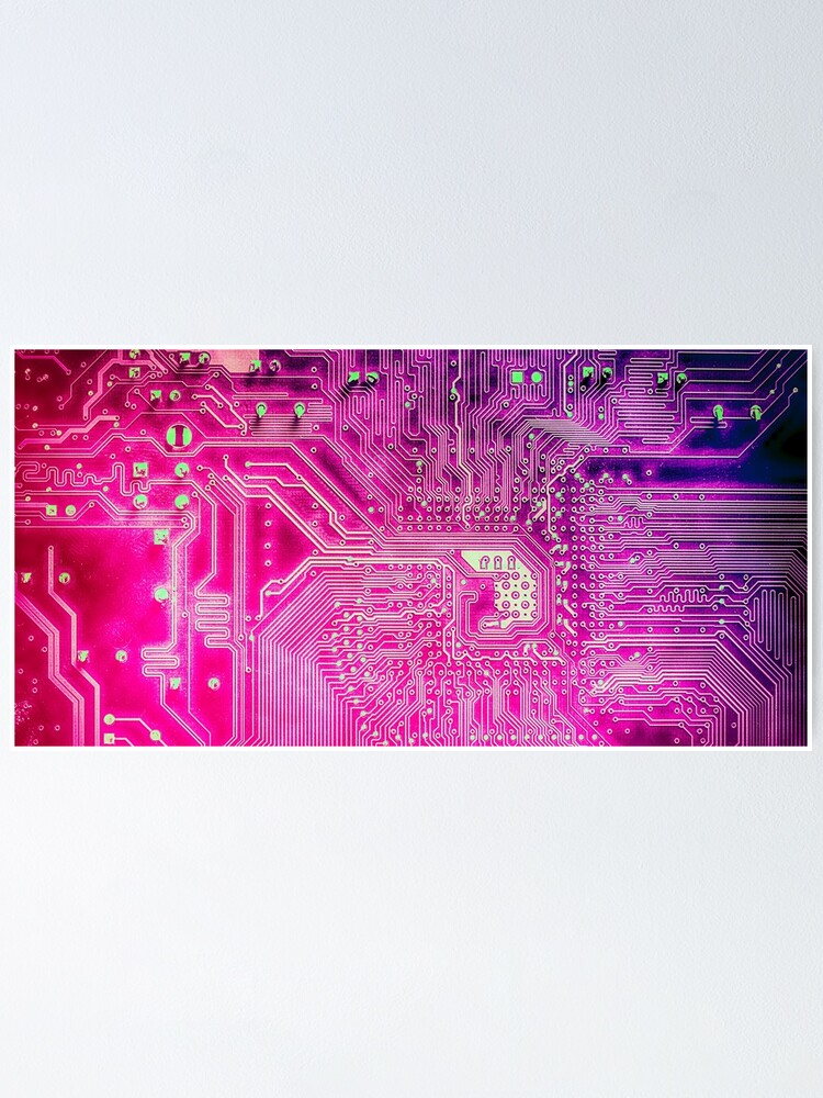"pink purple printed circuit board - PCB,circuit art-pcb art artwork ...