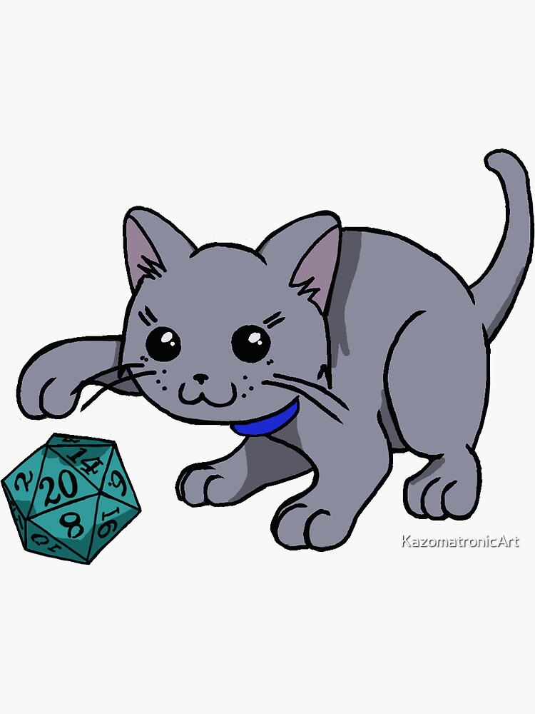 "Nerd cat" Sticker for Sale by KazomatronicArt | Redbubble