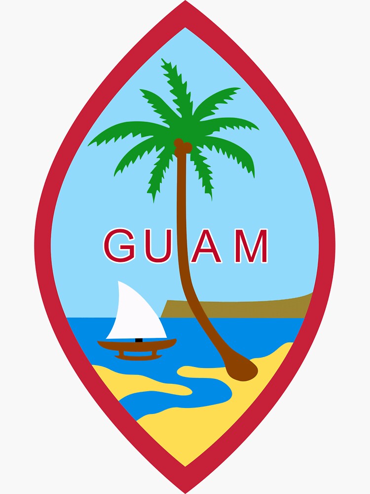 "GUAM" Sticker for Sale by planetterra | Redbubble