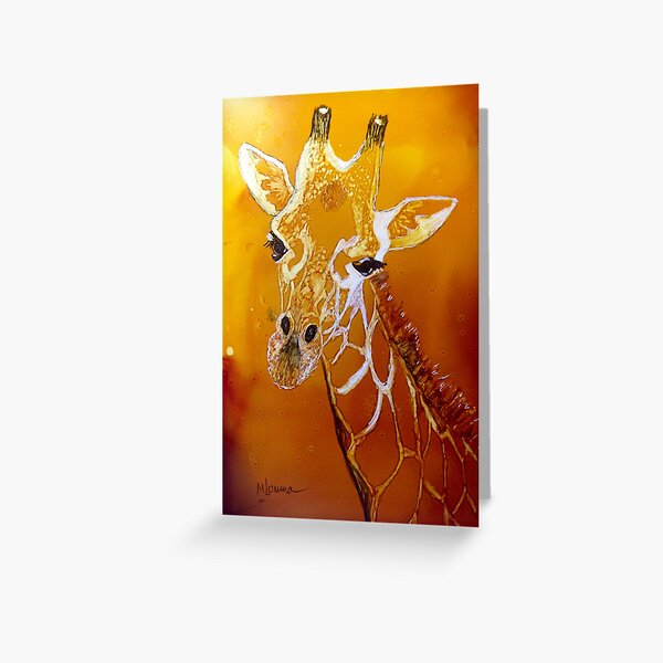 Giraffe Greeting Cards | Redbubble