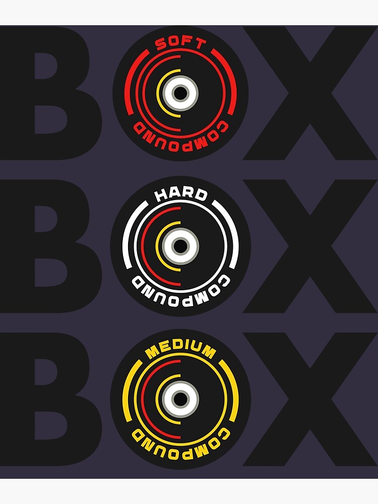 Póster «Active Formula F1 Racing Record Victory Box Box Box Infografía ...