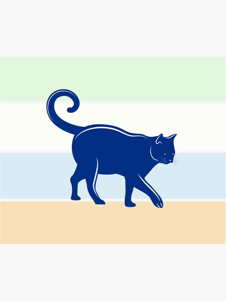 "unlabeled flag beautiful colors cute cat cats pet pets " Sticker for ...