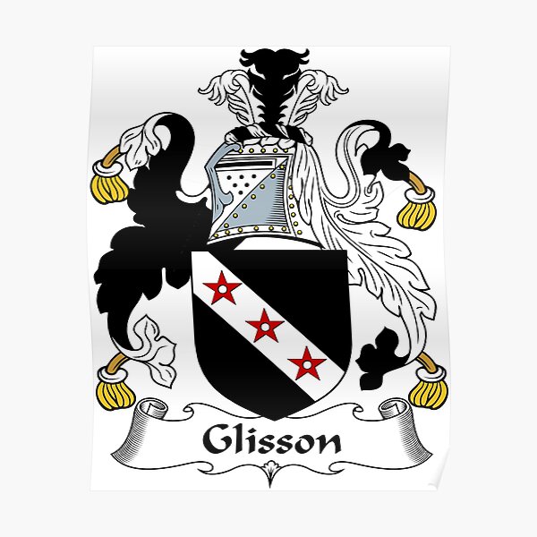"Glisson" Poster for Sale by HaroldHeraldry | Redbubble
