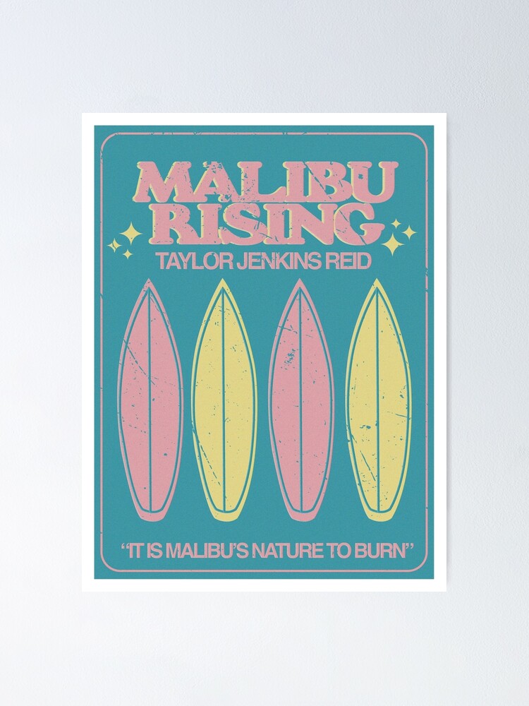 "malibu rising taylor jenkins reid novel" Poster for Sale by ...