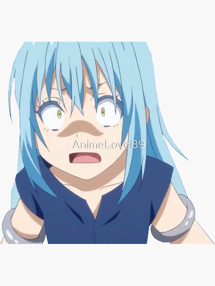 "Rimuru Tempest Funny Face" Sticker for Sale by AnimeLove89 | Redbubble