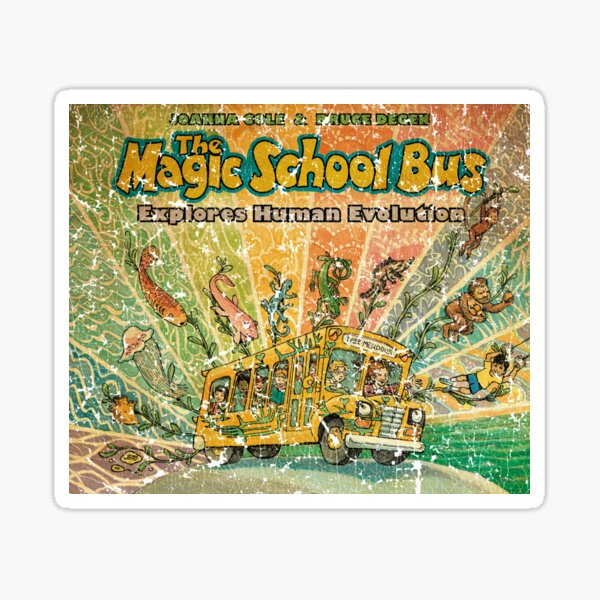 "Funny Gifts Magic Cartoons School Bus Kids Idol Gift Fot You" Sticker ...