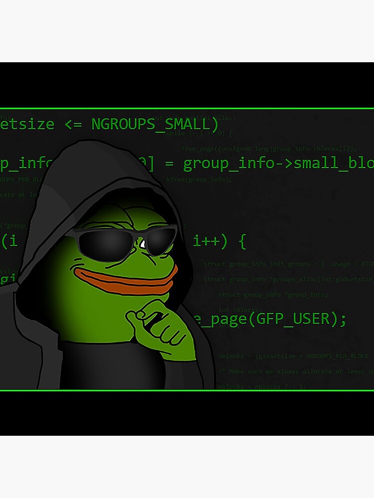 "Hacker Pepe" Throw Pillow for Sale by Weeev | Redbubble