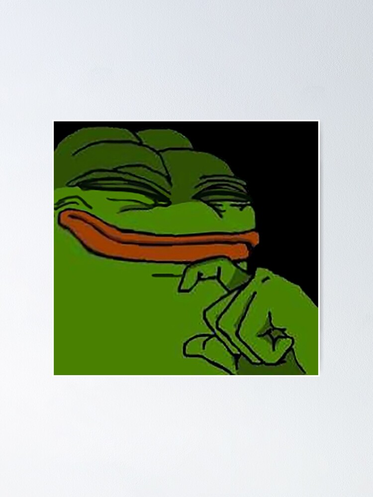 "Happy Pepe" Poster for Sale by Weeev | Redbubble