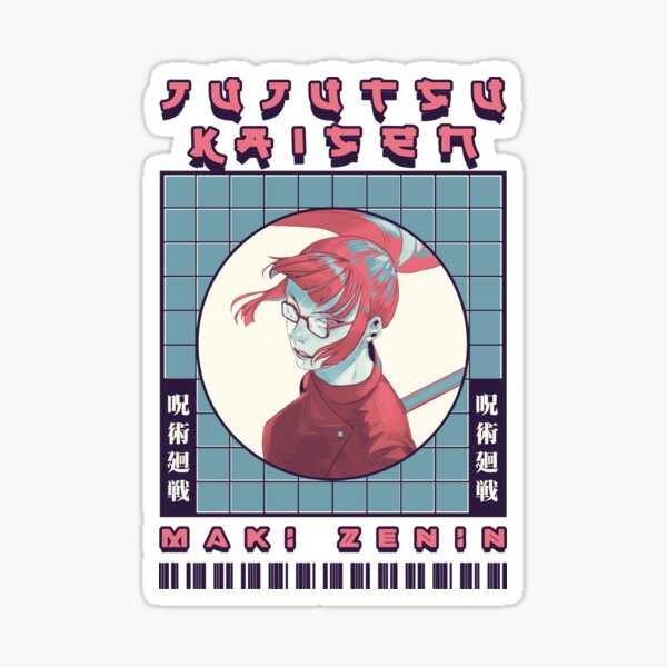 "JUJUTSU KAISEN - MAKI ZENIN" Sticker for Sale by AZURESIEGFRIED ...