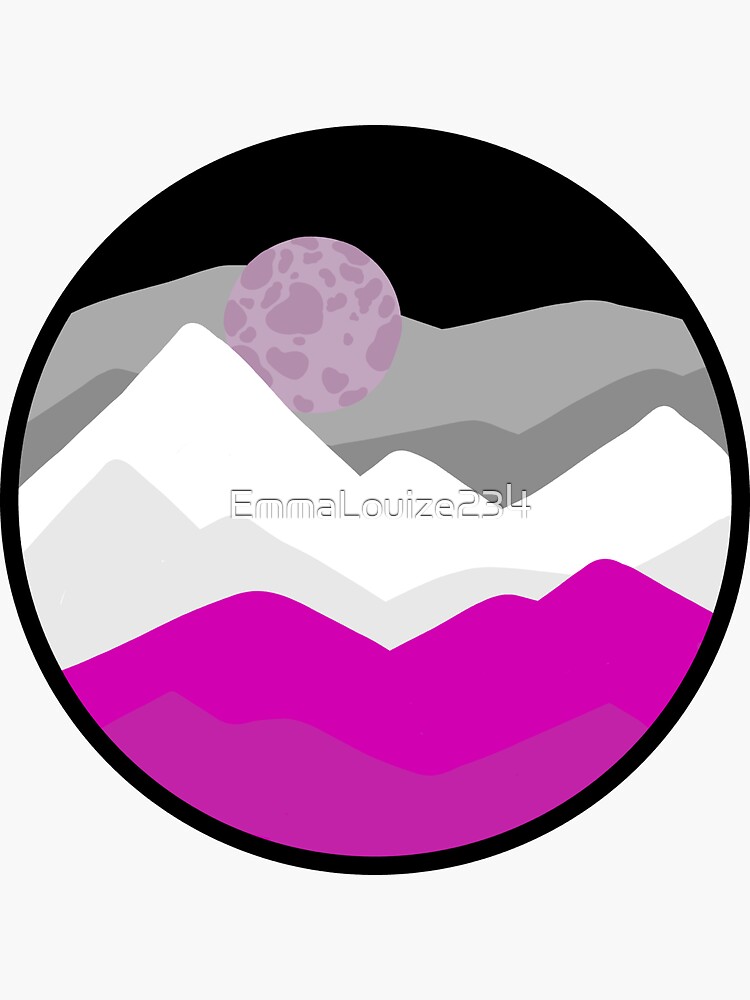 "subtle ace pride landscape" Sticker for Sale by EmmaLouize234 | Redbubble