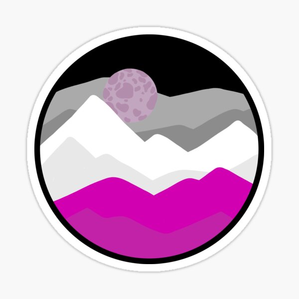 "subtle ace pride landscape" Sticker for Sale by EmmaLouize234 | Redbubble