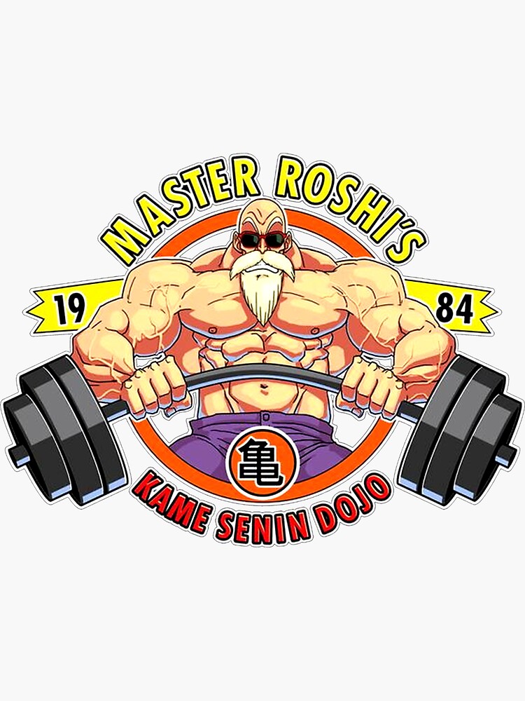 "Master roshi Gym" Sticker for Sale by Dien635 | Redbubble