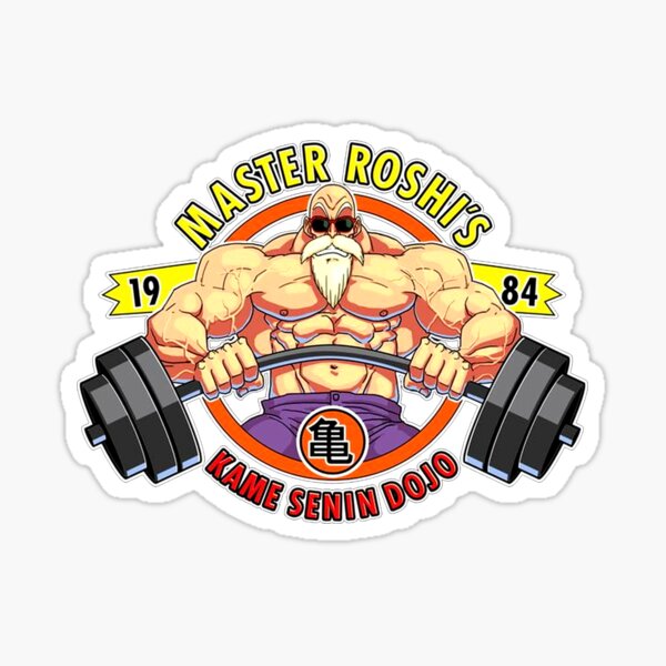 "Master roshi Gym" Sticker for Sale by Dien635 | Redbubble