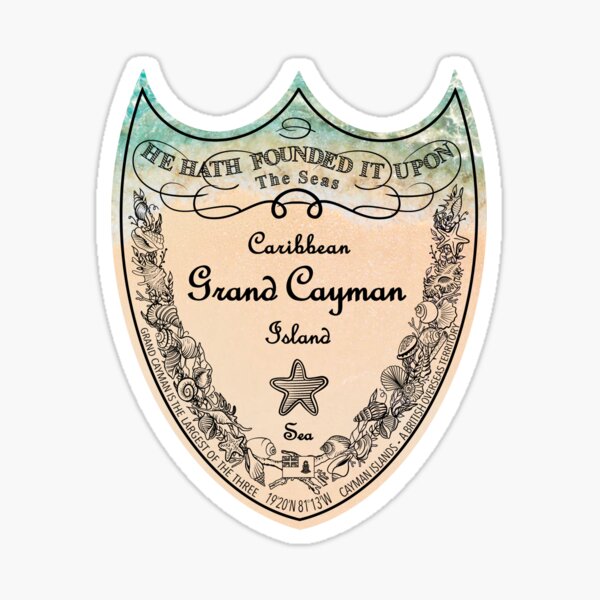 "Grand Cayman Islands with Caribbean Luxury" Sticker for Sale by ...