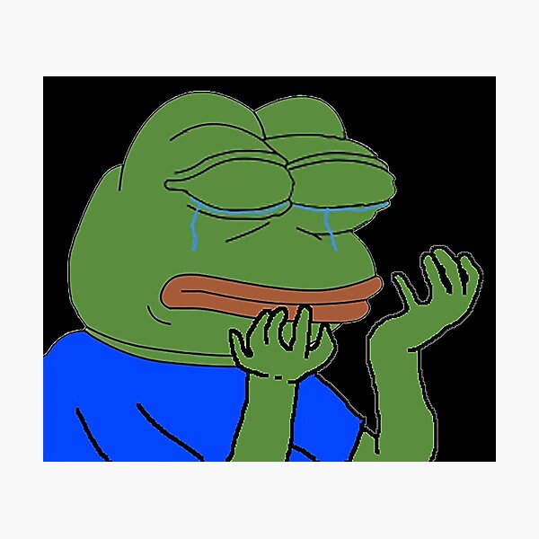 Lámina fotográfica «Triste Pepe» de Weeev | Redbubble