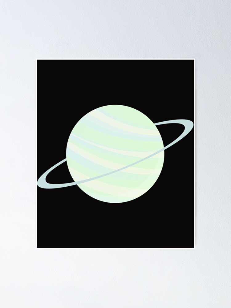 "Subtle Unlabeled Pride Flag Colored Saturn " Poster for Sale by ...