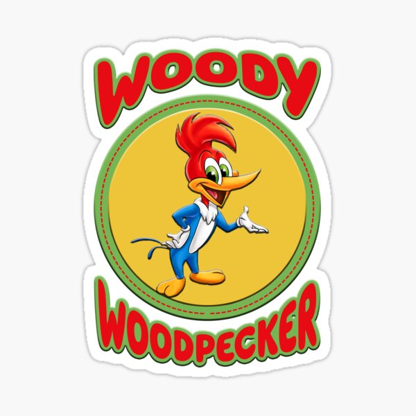 "WOODY WOODPECKER" Sticker for Sale by AltinaOrioner | Redbubble