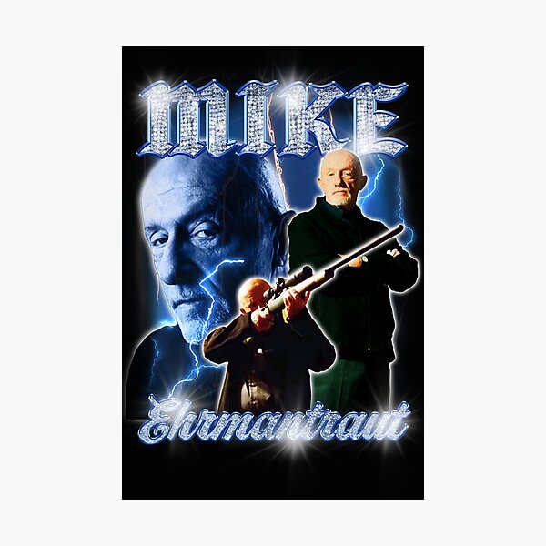 "Mike Ehrmantraut Breaking Bad Vintage 90's Retro Bootleg" Photographic ...