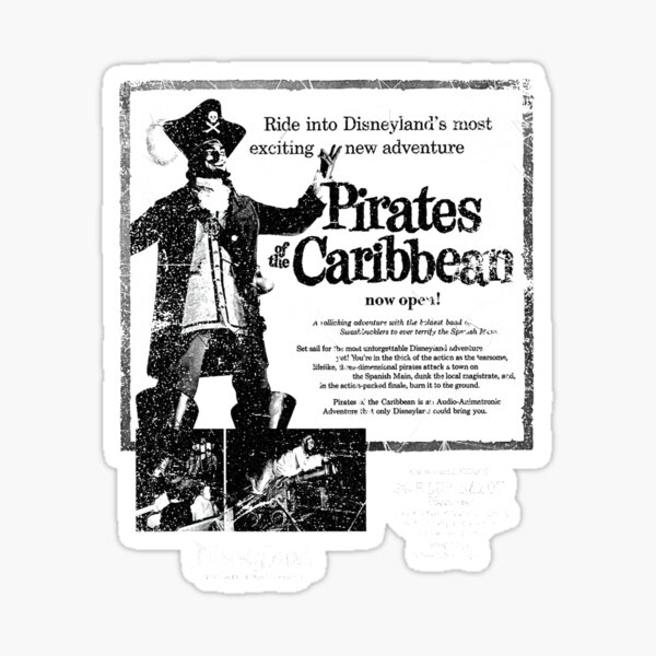 "Mens Best Pirates Of The Caribbean Graphic For Fans" Sticker for Sale ...