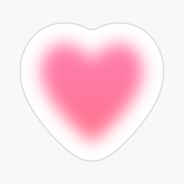 "pink aura heart" Sticker for Sale by regulardream | Redbubble
