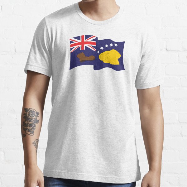 "Australian Booting Flag " T-shirt for Sale by rockbottomau | Redbubble ...
