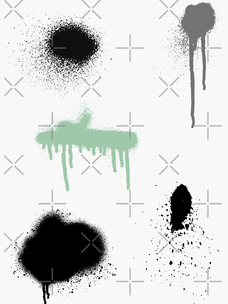 "Spray patterns - spray - cool art" Sticker for Sale by boomantique ...