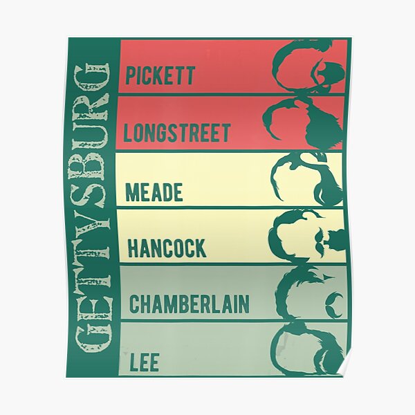 "Civil Wars Beards Gettysburg Beard Old School" Poster for Sale by ...