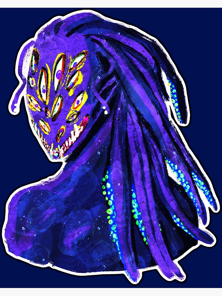 "Glowing Purple Eldritch Horror Cthulhu Eye Nebula Tentacle Monster ...