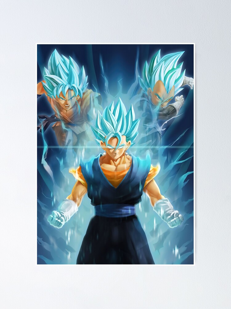 "Super Saiyan Blue Vegito" Poster for Sale by JaredWiseman | Redbubble