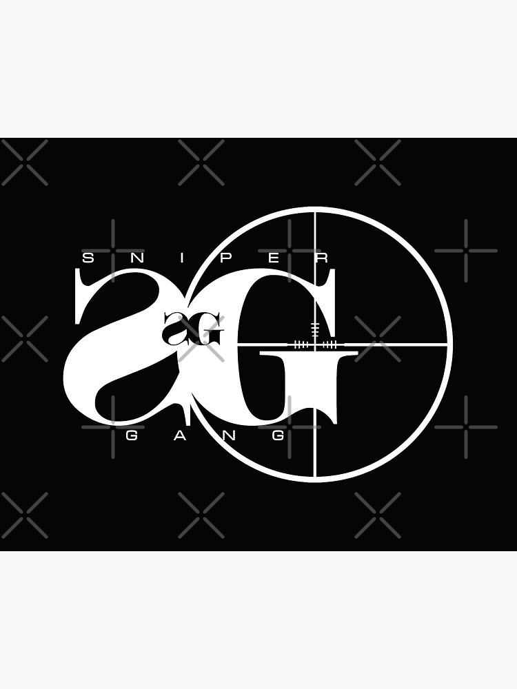"White Sniper Gang" Sticker for Sale by RhondaRisley | Redbubble