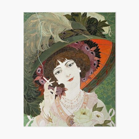 "George De Feure La Fumeuse" Art Board Print for Sale by joycesparks28 ...