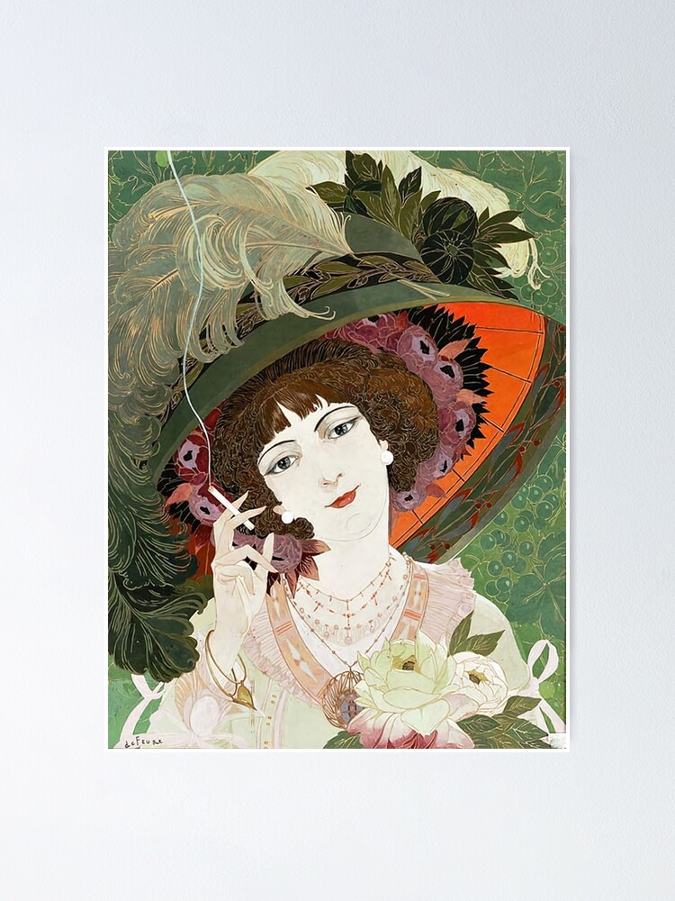 "George De Feure La Fumeuse" Poster for Sale by joycesparks28 | Redbubble