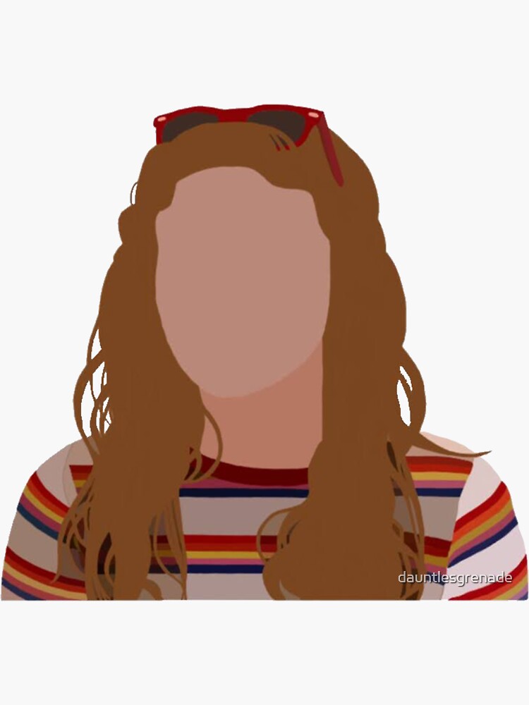 "max mayfield silhouette" Sticker for Sale by dauntlesgrenade | Redbubble