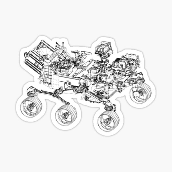 "Curiosity Mars Rover Nasa 2020 Science Teacher" Sticker for Sale by ...