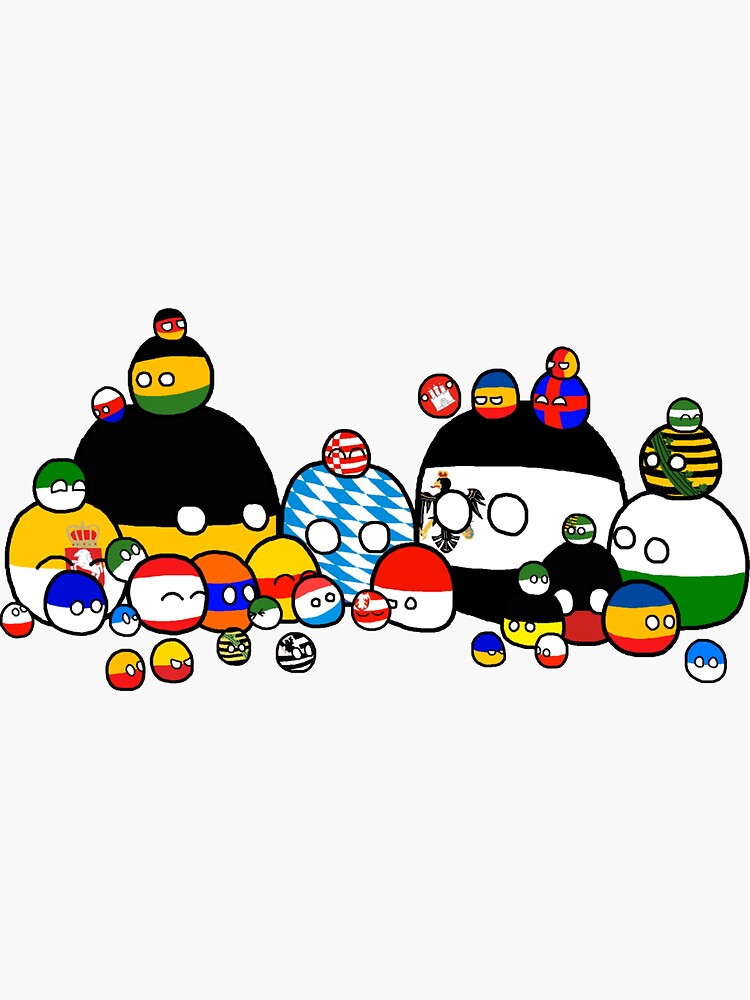 "germany polandball" Sticker for Sale by nanashimumei | Redbubble
