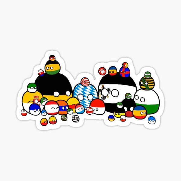 "germany polandball" Sticker for Sale by nanashimumei | Redbubble