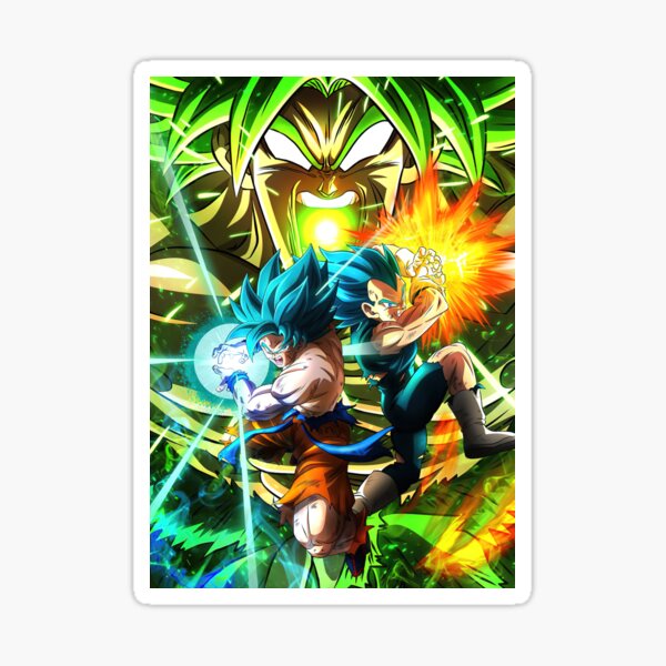 "Dragonball Broly Saiyans" Sticker for Sale by JaredWiseman | Redbubble