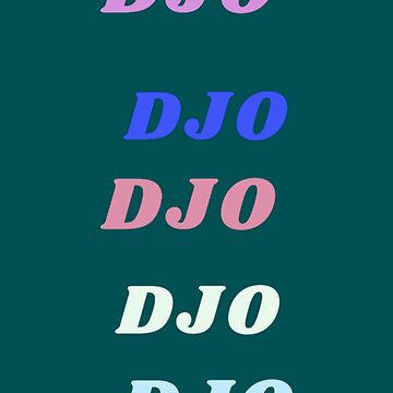"DJO graphic " Sticker for Sale by coreygodbold3 | Redbubble