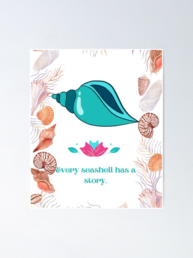 "Conch." Poster for Sale by RAJSHIVA | Redbubble