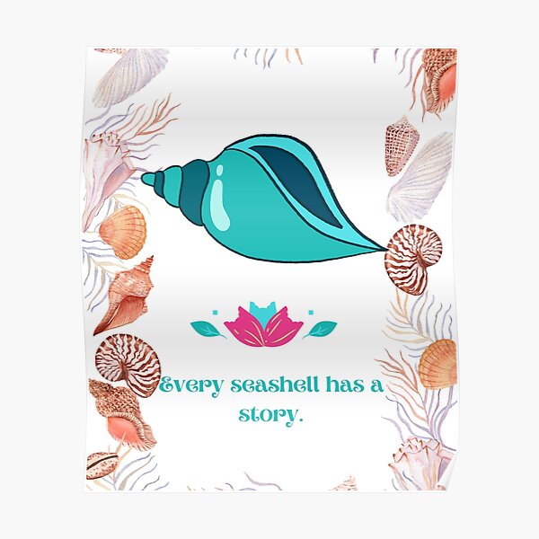 "Conch." Poster for Sale by RAJSHIVA | Redbubble