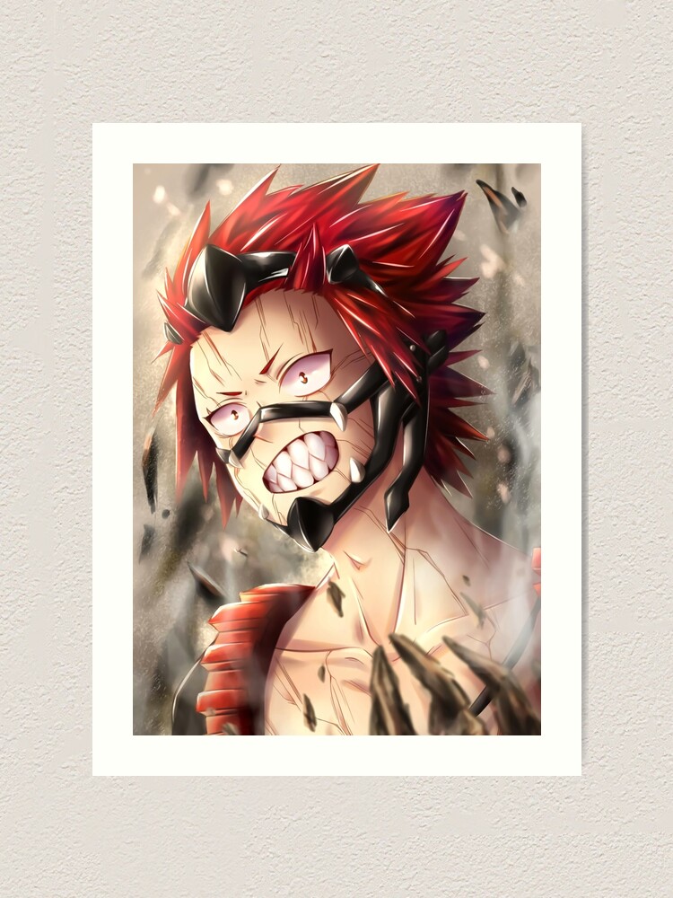 "Eijiro Kirishima My Hero Academia Epic Anime" Art Print for Sale by ...