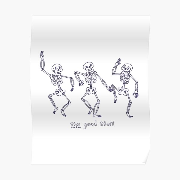 "Ted Nivison Skeleton" Poster for Sale by cafetung | Redbubble