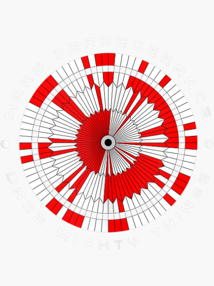 "Dare Mighty Things Mars Perseverance Rover Parachute Code" Sticker for ...