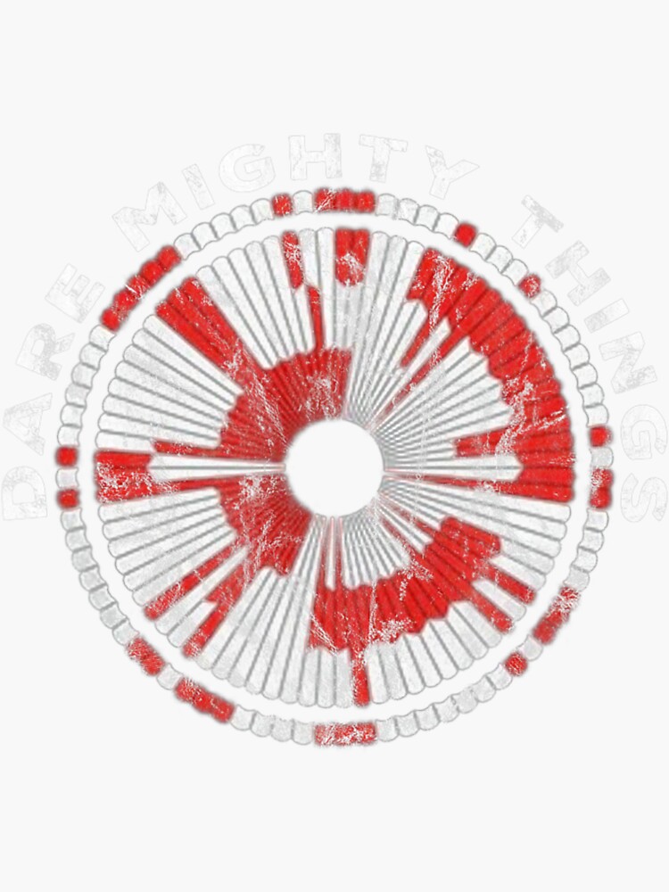 "Dare Mighty Things Perseverance Mars Rover Parachute Code" Sticker for ...