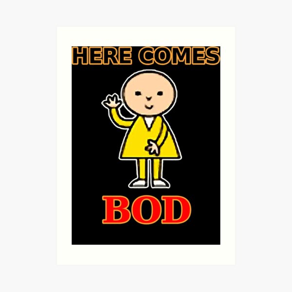 "Bod Cartoon from Seventies Kids TV" Art Print for Sale by BurlWeiner ...