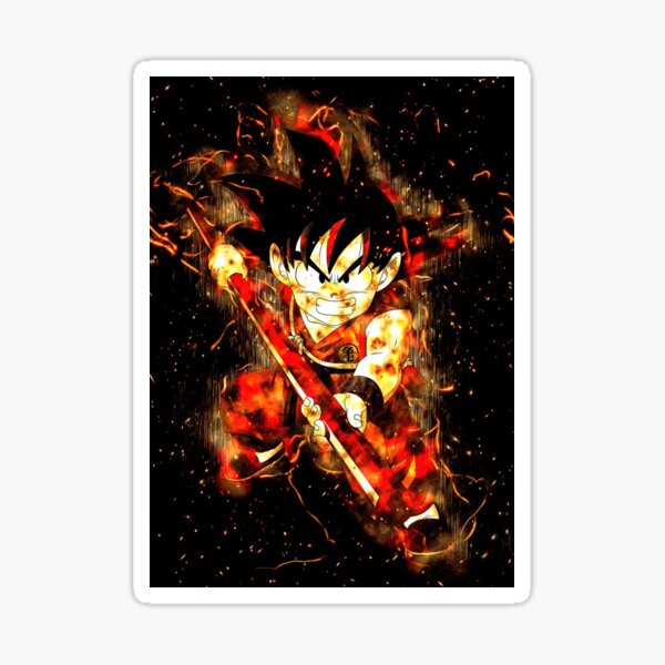 "son goku dragon ball z" Sticker for Sale by Michaelmansr572 | Redbubble